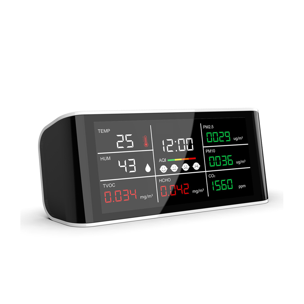 Indoor Air Quality Monitor, PM2.5/HCHO/TVOC/Temperature/Humidity ...
