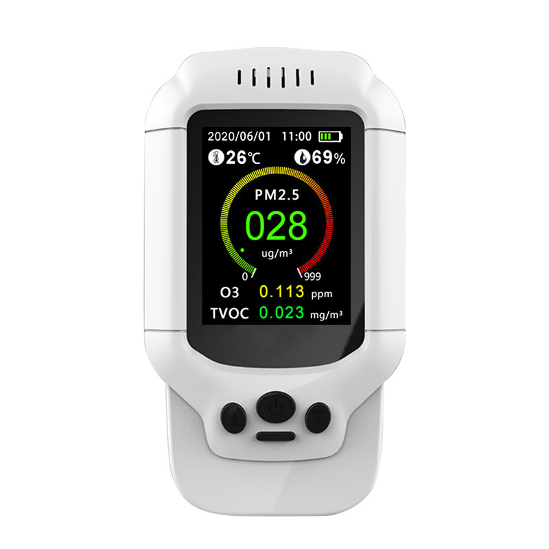 Portable Air Quality Monitor, PM2.5/HCHO/TVOC/TEMP/HUM | sisco.com