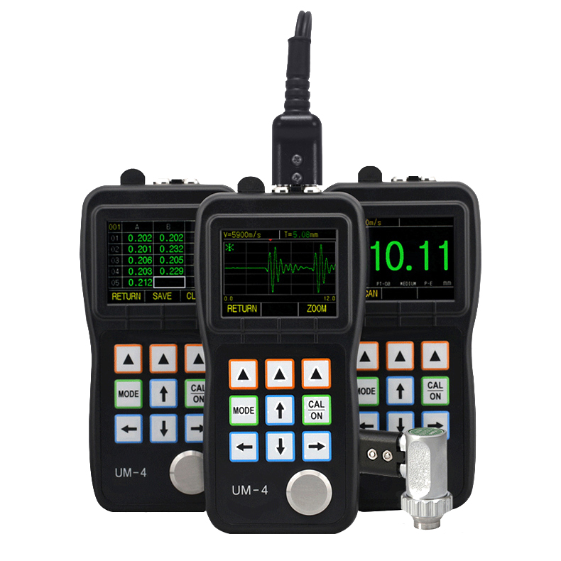 Digital A-Scan Ultrasonic Thickness Gauge for Metal/Steel/Pipe, Thru ...