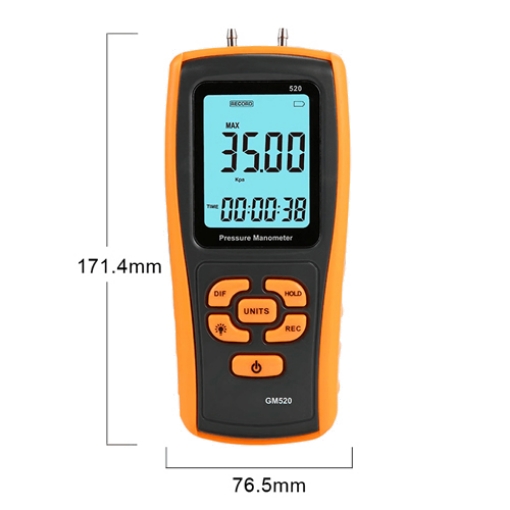 Digital Differential Pressure Manometer, ±35kPA | sisco.com