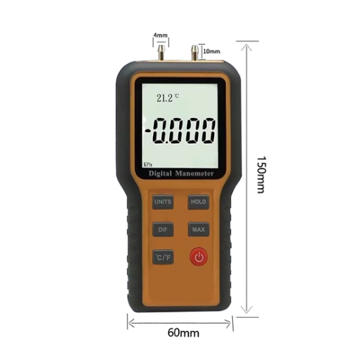 Digital Differential Pressure Manometer, ±89.6kPA | sisco.com