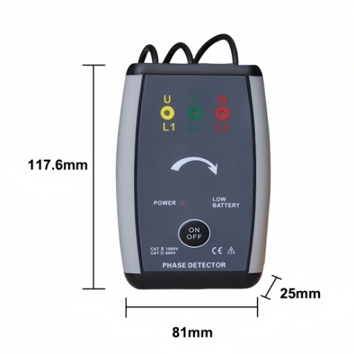 Non Contact Phase Sequence Tester, AC 70-1000V | sisco.com Non Contact Phase Sequence Tester, AC 70-1000V | sisco.com