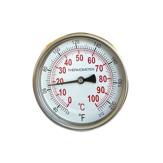 1/2 NPT Bimetal Thermometer, 4" Dial | sisco.com