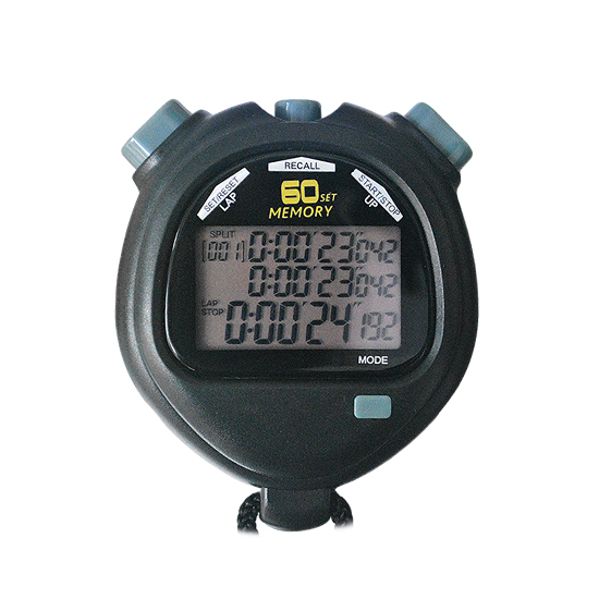 Triple-Row 60-Lap Stopwatch Timer | sisco.com