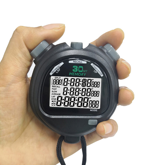 Triple-Row 30-Lap Stopwatch Timer | sisco.com