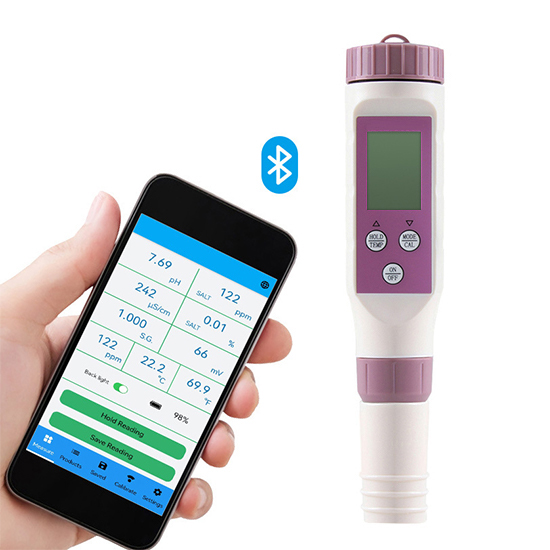 Bluetooth 7 in 1 Digital Water Quality Tester | sisco.com