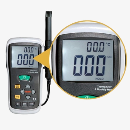 Moisture Meter HT-86 Digital Thermometer Hygrometer Wet Bulb/Dew Point ...